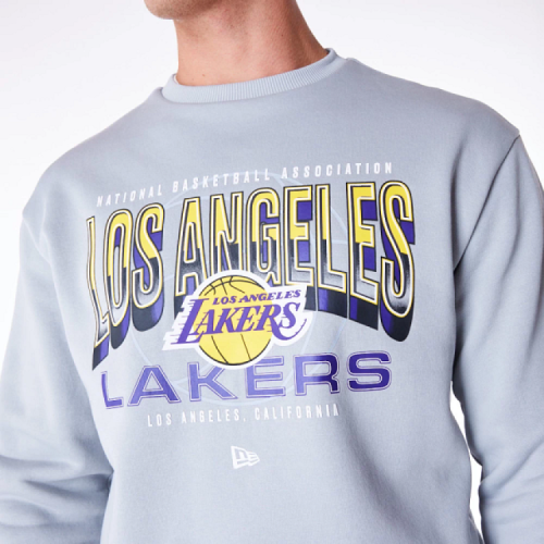 New Era Sweatshirt NBA Tech Fleece Crew, Los Angeles Lakers